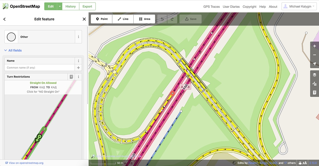 Invalid route due to a turn restriction? - Directions API - GraphHopper Forum