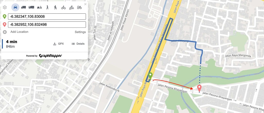 Unable to Generate Route Towards Residential Area - Directions API ...
