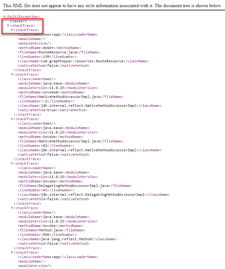 How Do I Hide StackTrace From A Re When An Error Occurs Open